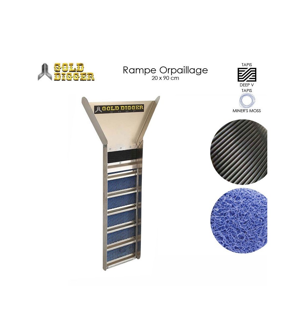 Les sluices – rampes de lavage d’orpaillage